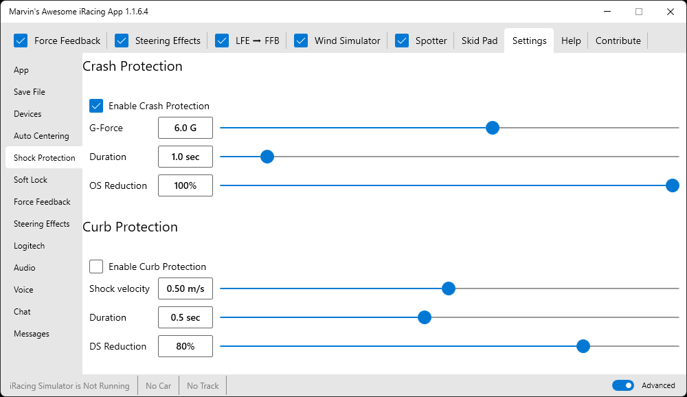 Settings – Herbold Racing
